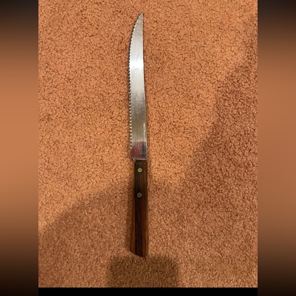 Kitchen | Vintage Forgecraft Serrated Stainless Steel Carving Knife ...